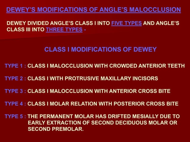 Classification of malocclusion | PPT