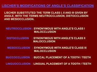 Classification of malocclusion | PPT