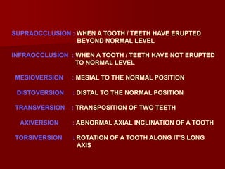 Classification of malocclusion | PPT