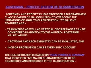 Classification of malocclusion | PPT