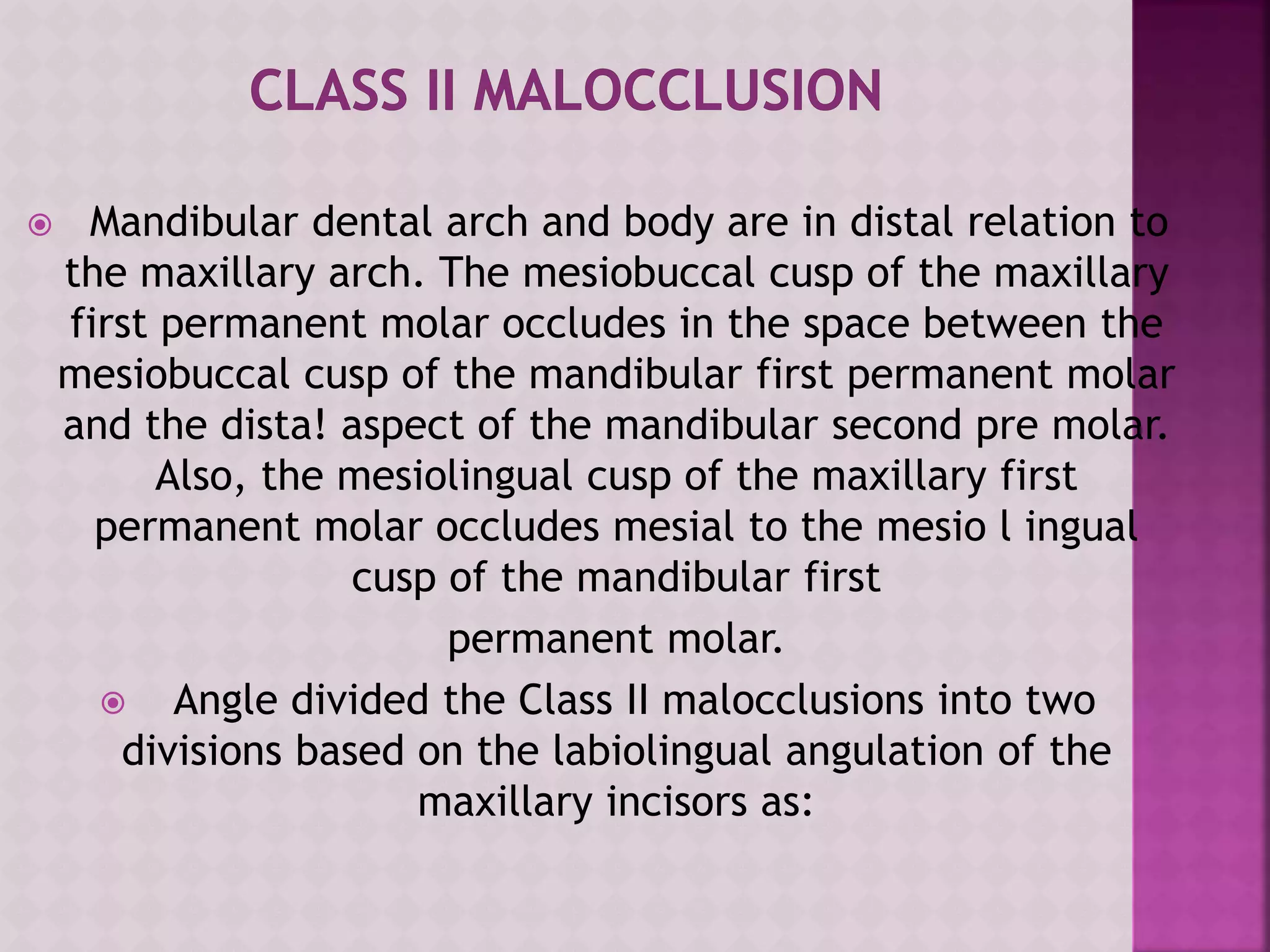 Classification ofmalocclusion | PPTX