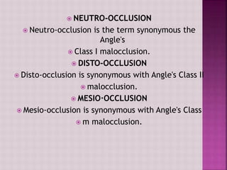 Classification ofmalocclusion | PPTX