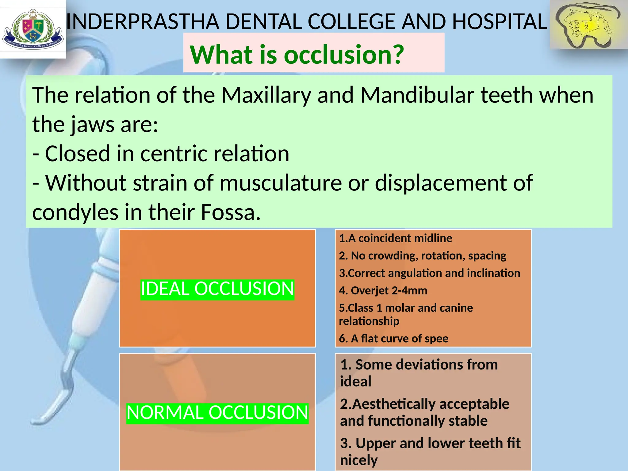 CLASSIFICATION OF Malocclusion skeletal and dental | PPTX