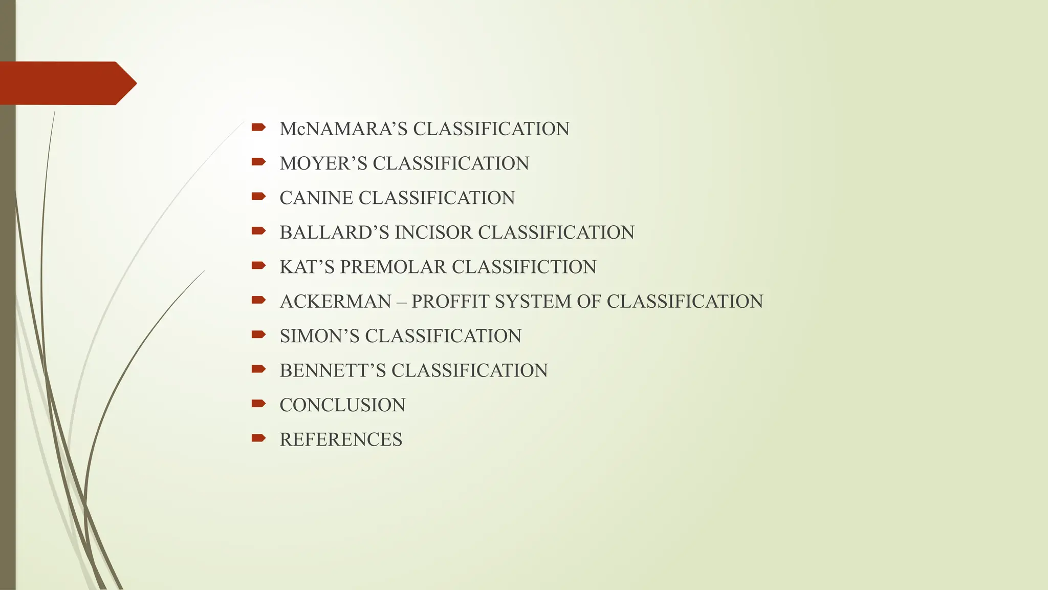 CLASSIFICATION OF MALOCCLUSION in orthodontics | PPTX