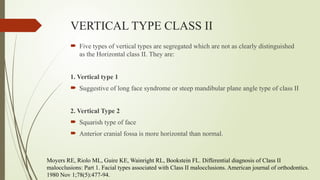 CLASSIFICATION OF MALOCCLUSION in orthodontics | PPTX