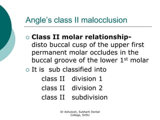CLASSIFICATION OF MALOCCLUSION IN ORTHODONTICS | PDF