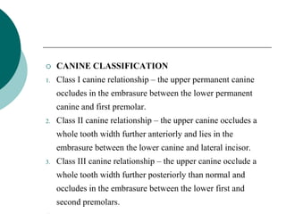 CLASSIFICATION OF MALOCCLUSION IN ORTHODONTICS | PDF