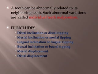 CLASSIFICATION OF MALOCCLUSION Orthodontics | PPTX