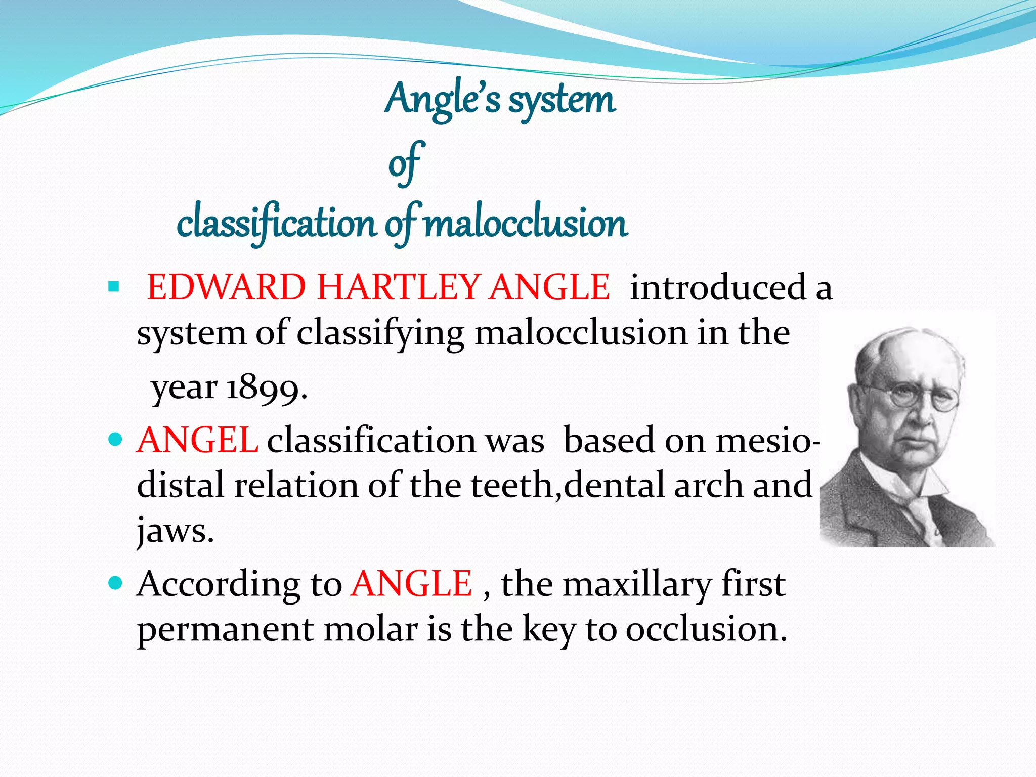 Classification of malocclusion | PPTX