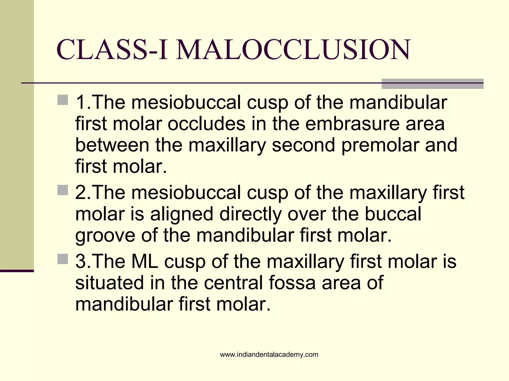 Classification of malocclusion | PPT
