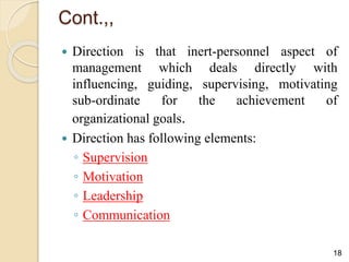 Classification of management functions | PPTX