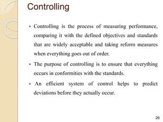 Classification of management functions | PPTX