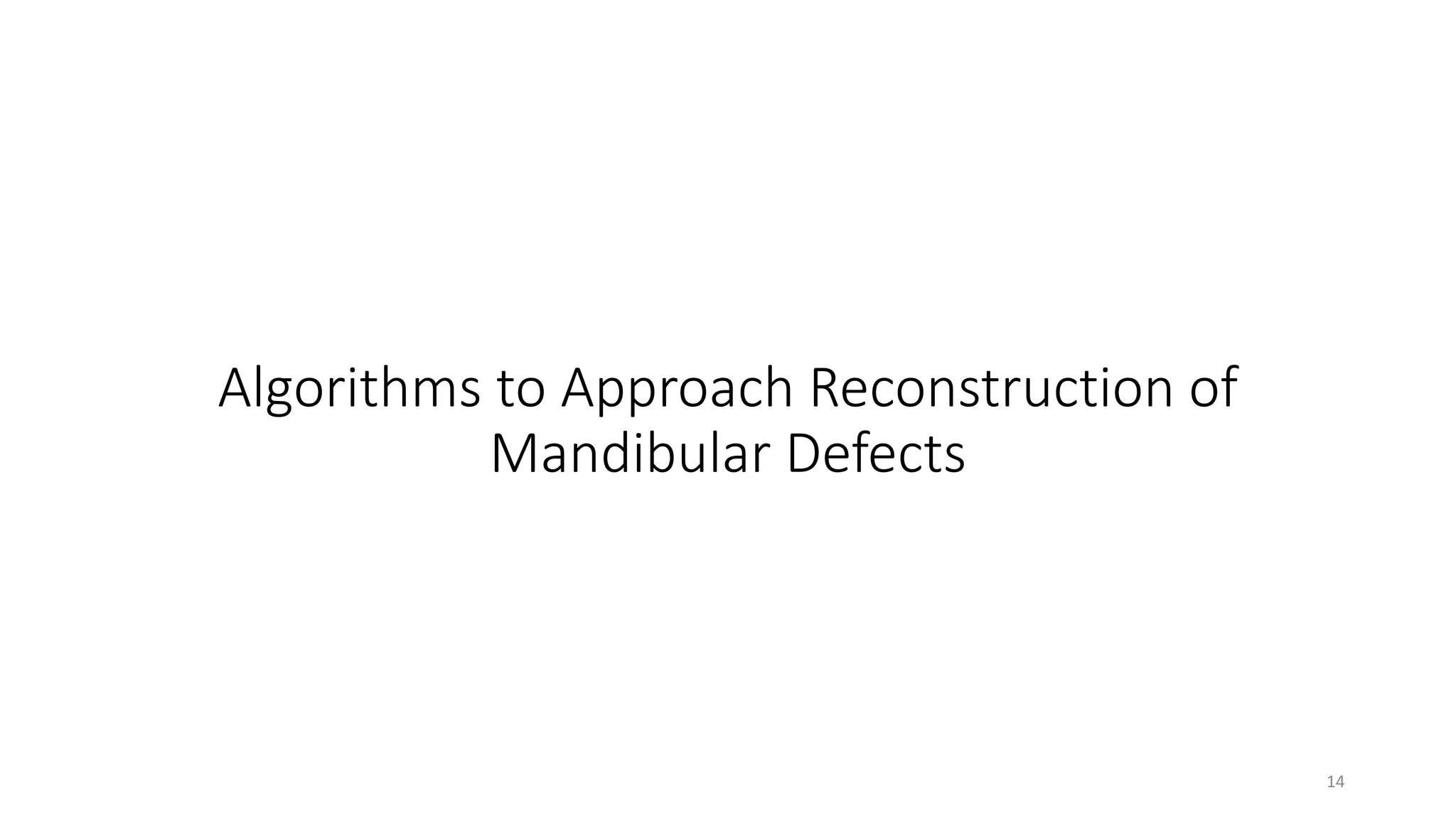 Classification of mandibular defects | PDF | Bone and Joint Conditions ...