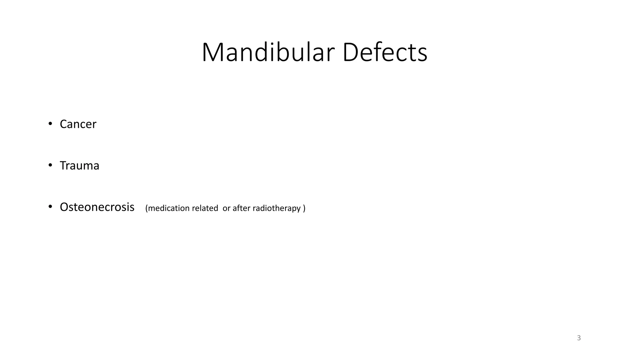 Classification of mandibular defects | PDF