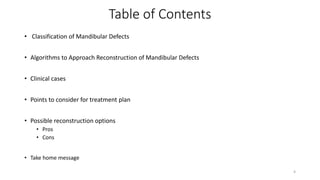 Classification of mandibular defects | PDF | Bone and Joint Conditions ...