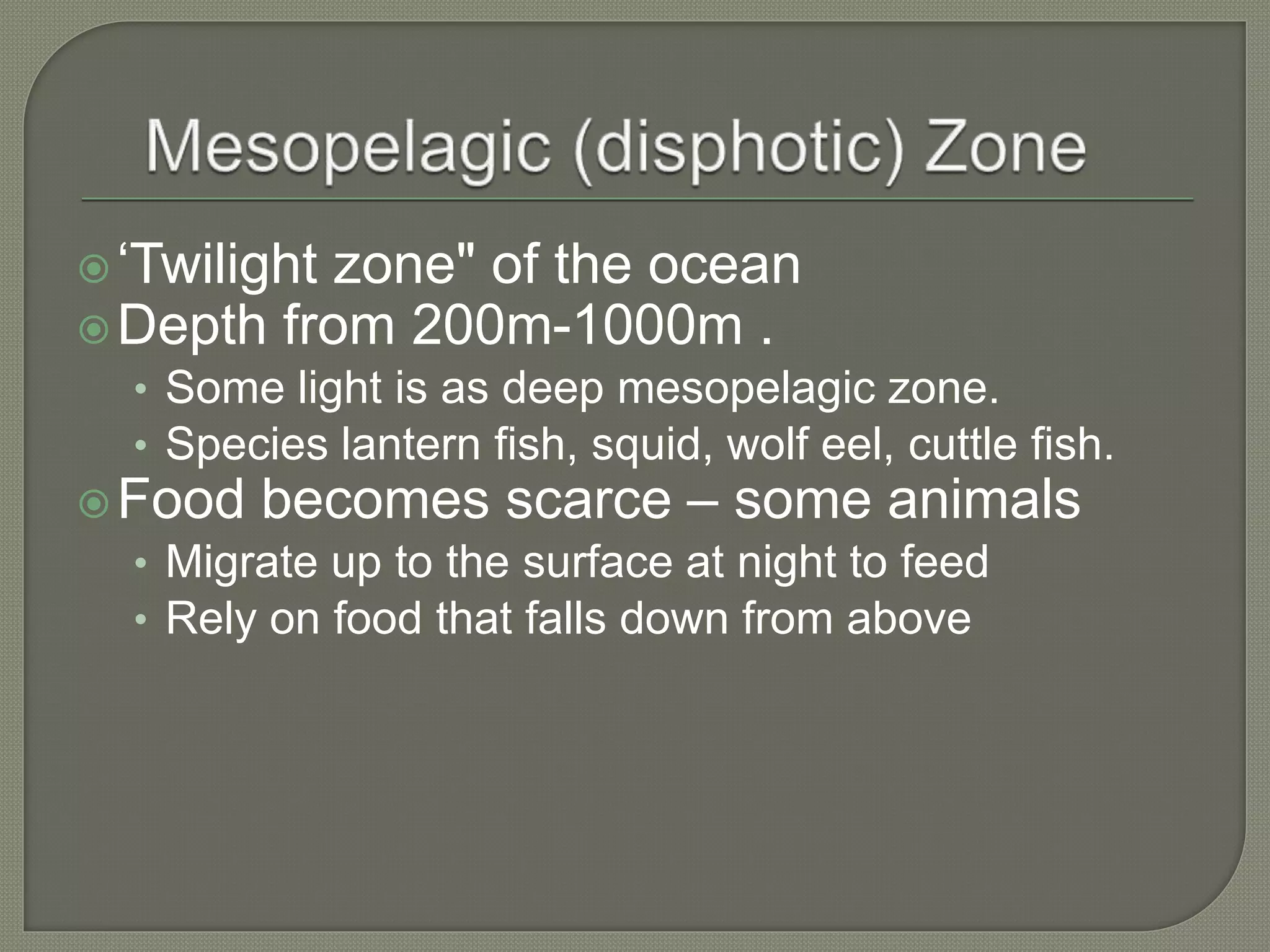 Classification of marine environment ppt | PPTX