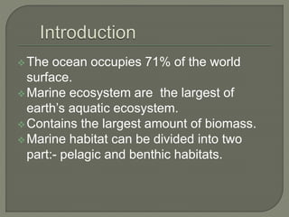 Classification of marine environment ppt | PPTX