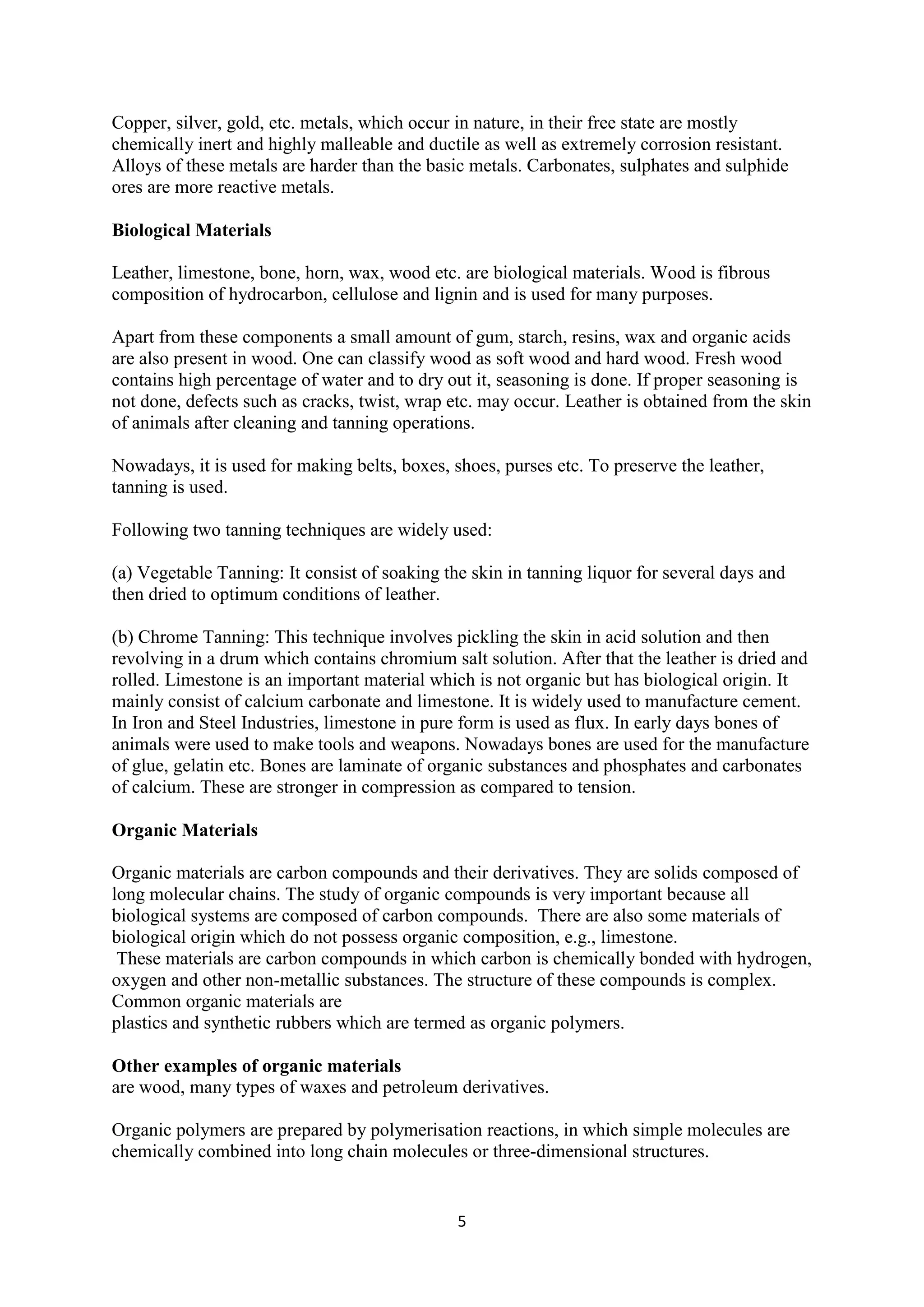 Classification of materials | PDF