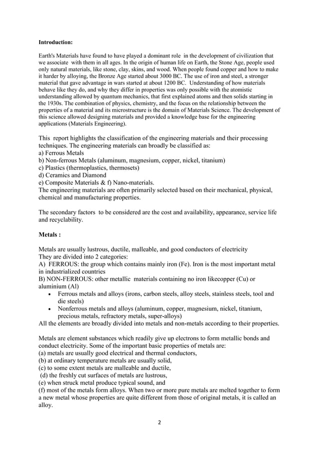 Classification of materials