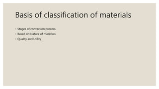 Classification of materials | PPTX