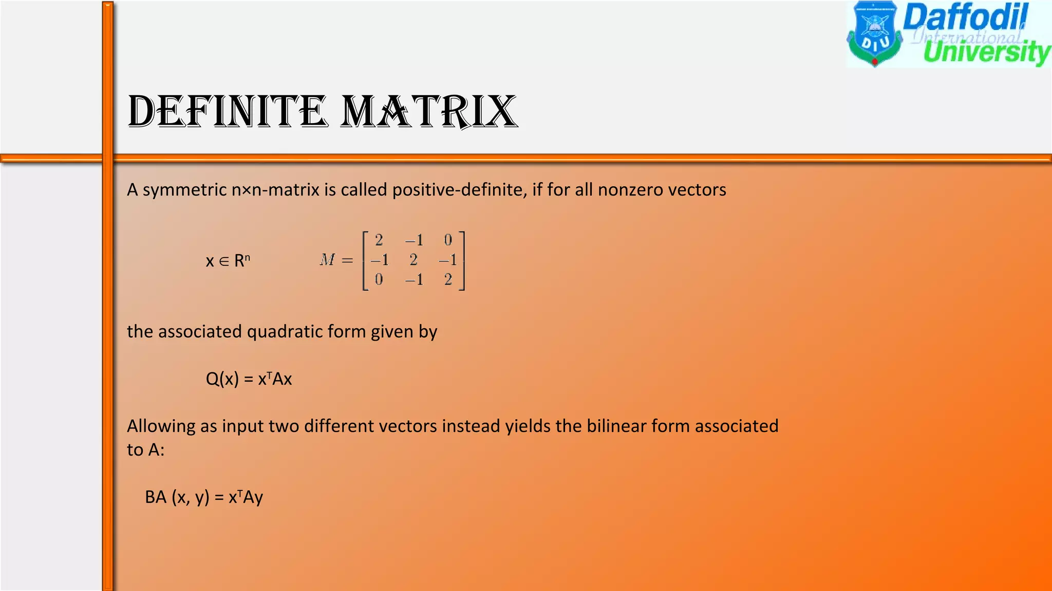 Classification of matrix | PPT