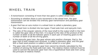 Classification of mechanical transmission | PPTX