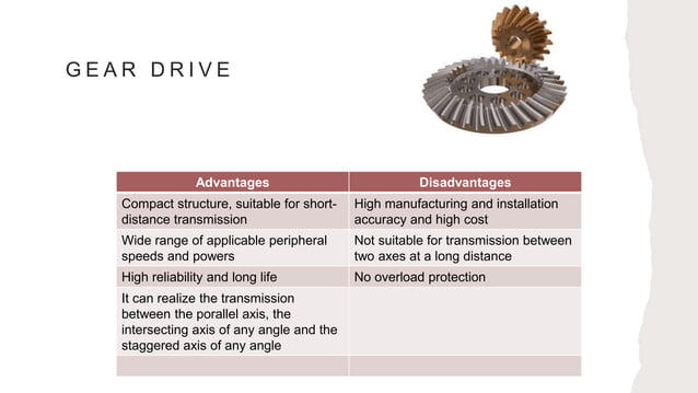 Classification of mechanical transmission | PPTX