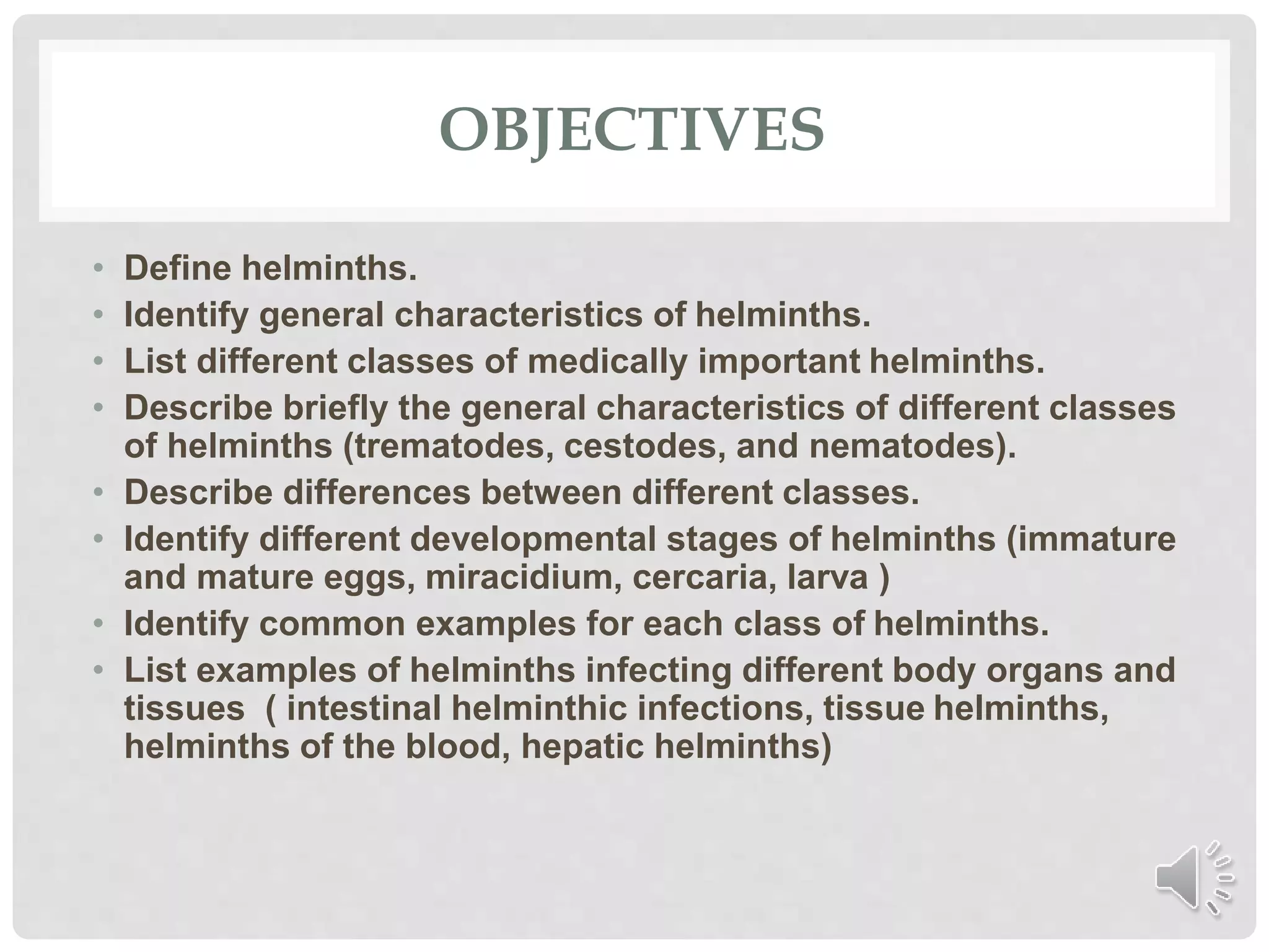 Classification Of Medically Important Helminths 2020.pptx | Infectious ...