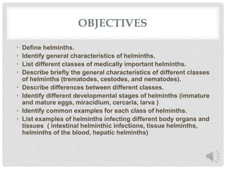 Classification Of Medically Important Helminths 2020.pptx