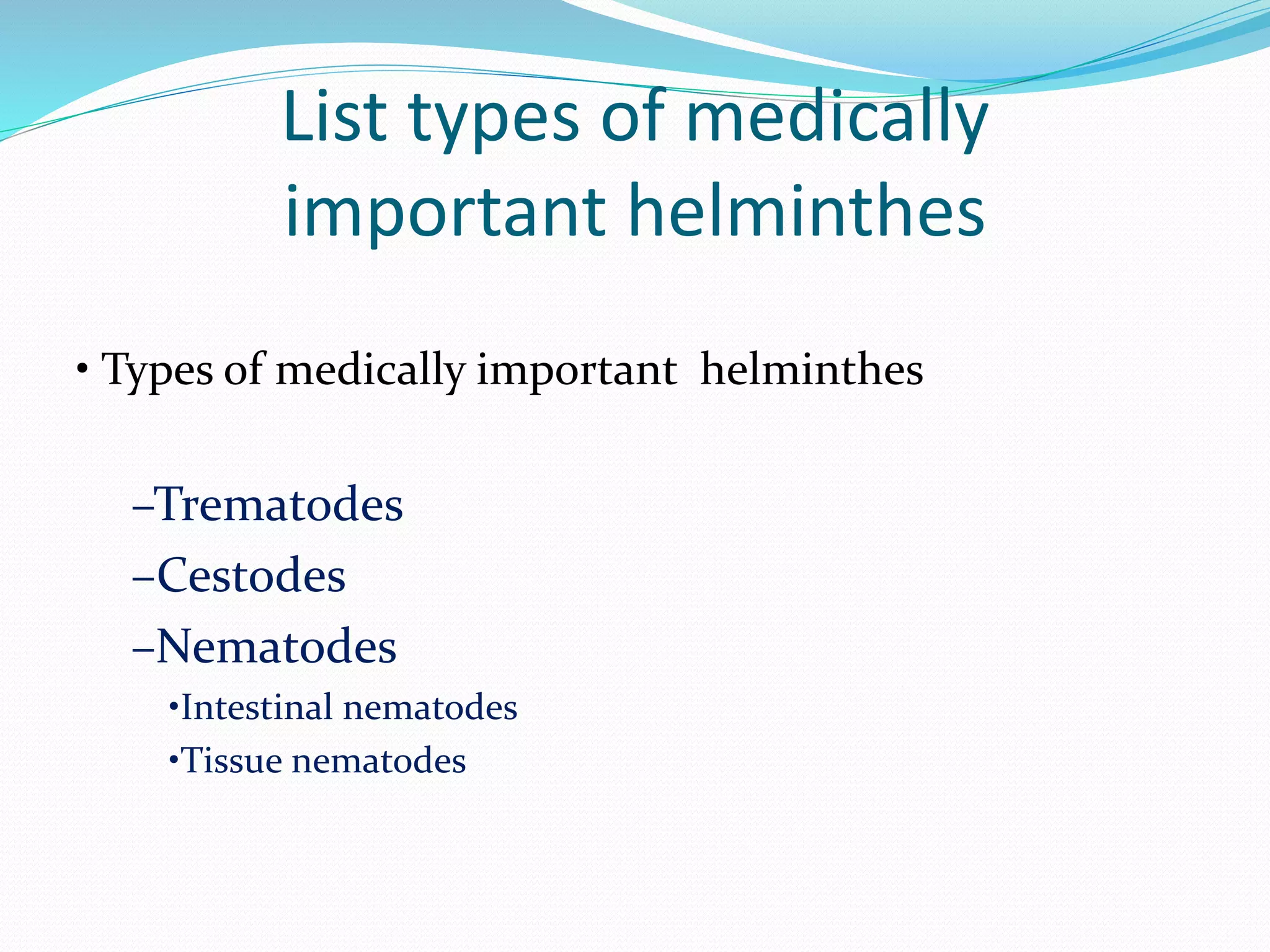 Classification of medical parasites | PPTX