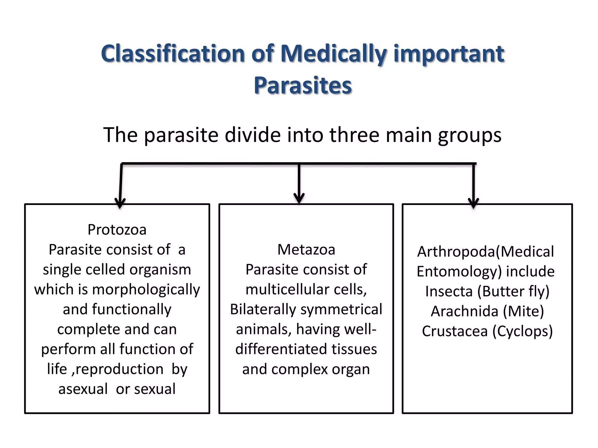 Classification of medical parasitology Lec.2.pptx