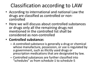 Classification of medication | PPTX