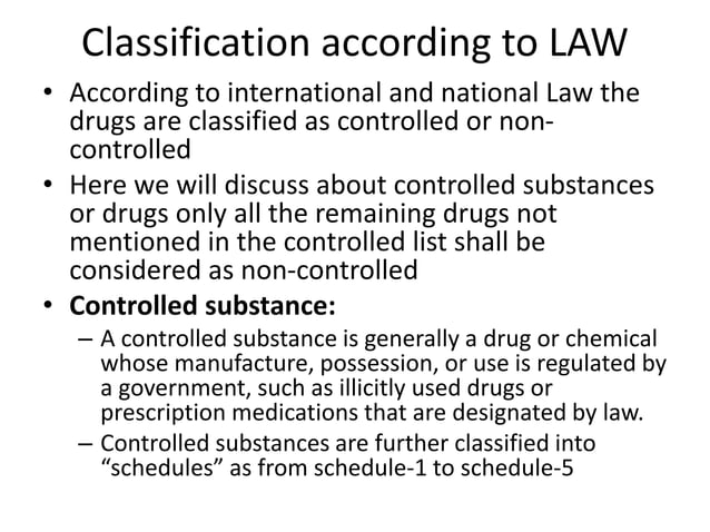 Classification of medication | PPT