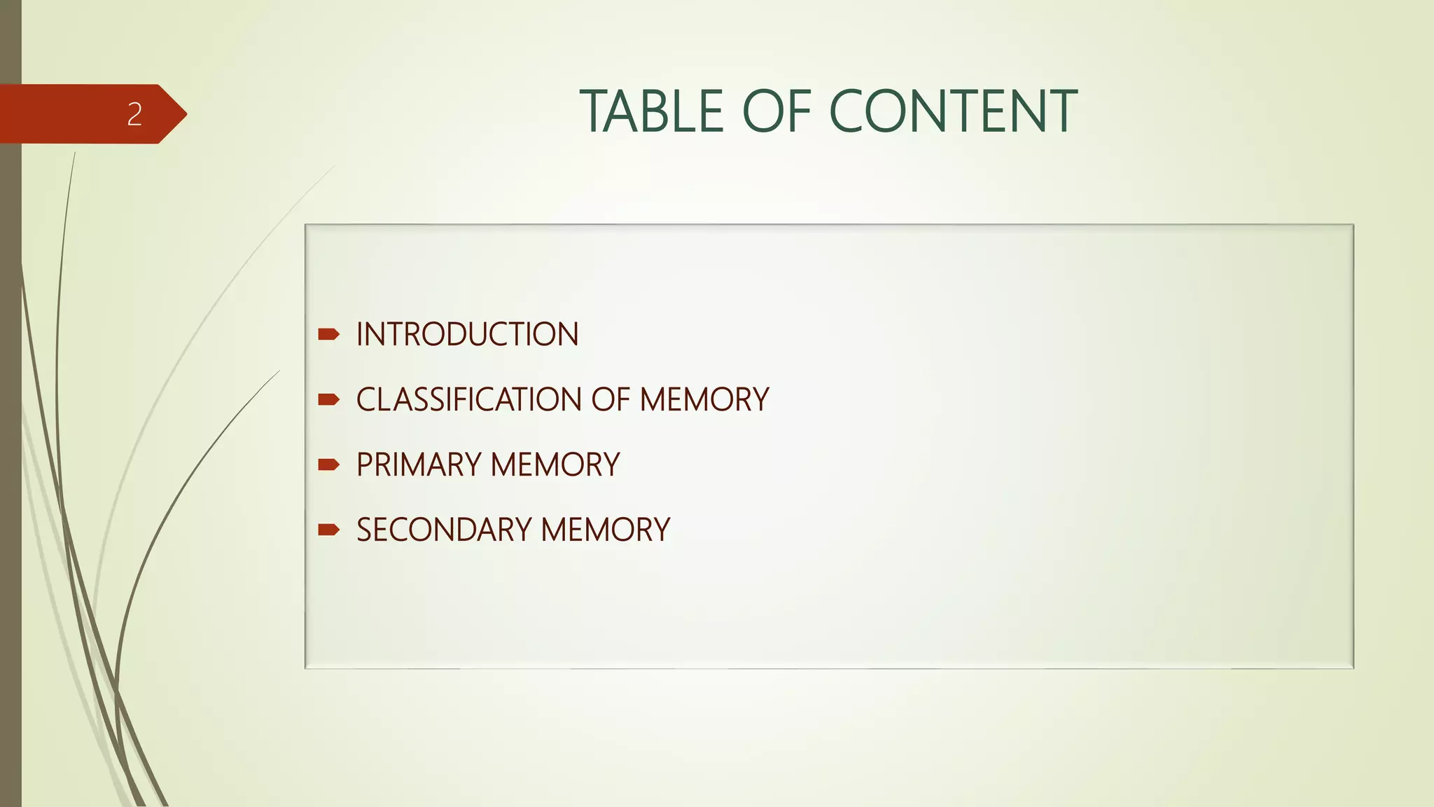 Classification of memory | PPTX