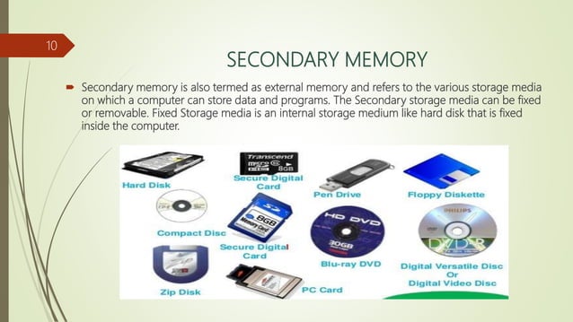 Classification of memory | PPTX | Data Storage and Warehousing | Computing