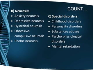 Classification of mental disorder | PPSX
