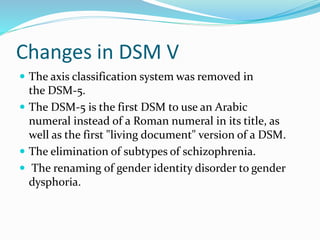 Classification of Mental Disorders | PPTX