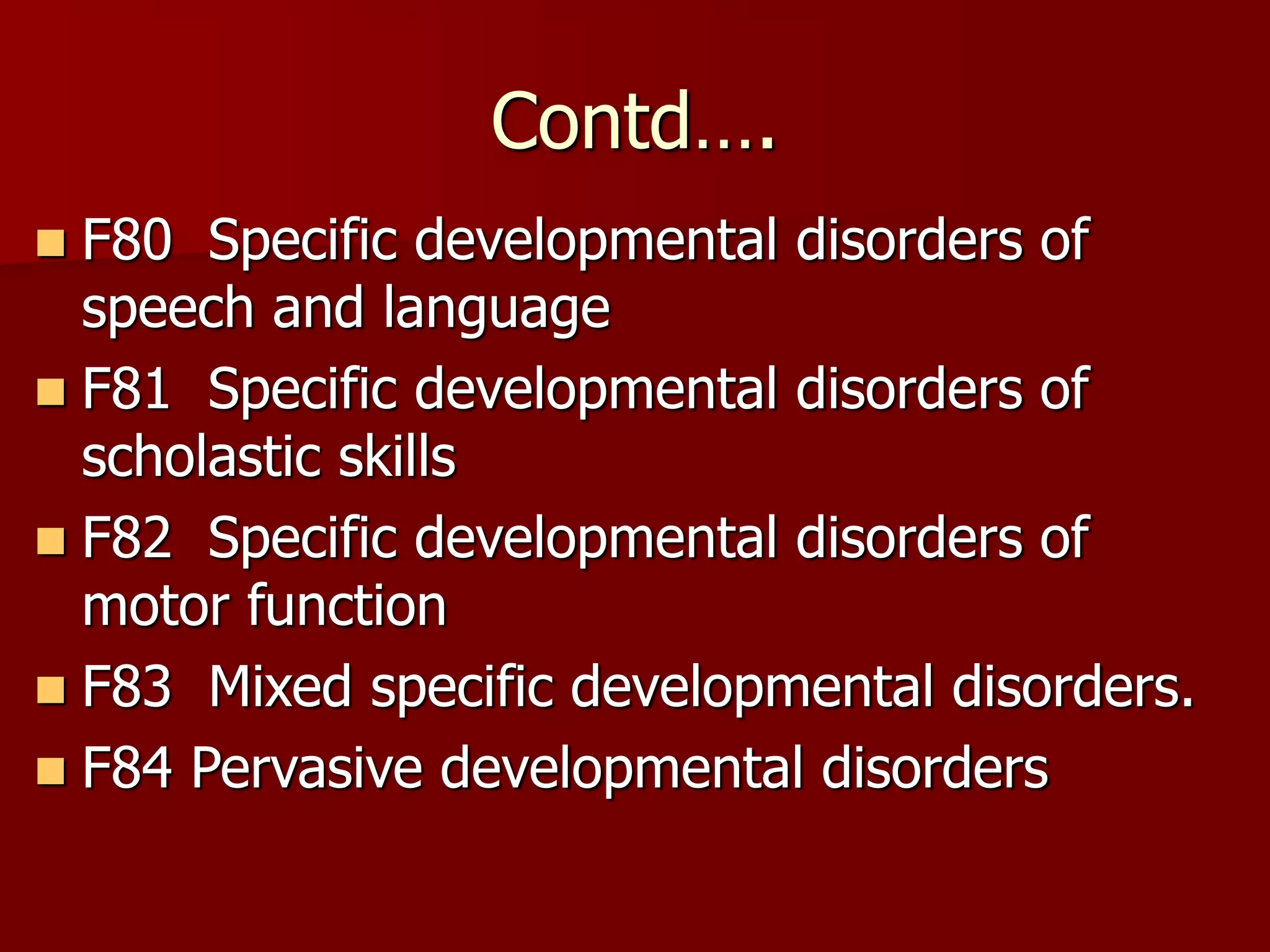 classification of mental disorders.pptx | Mental Health | Diseases and ...