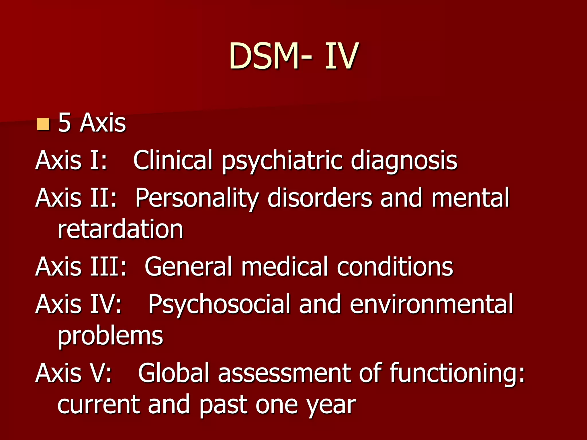 classification of mental disorders.pptx | Mental Health | Diseases and ...
