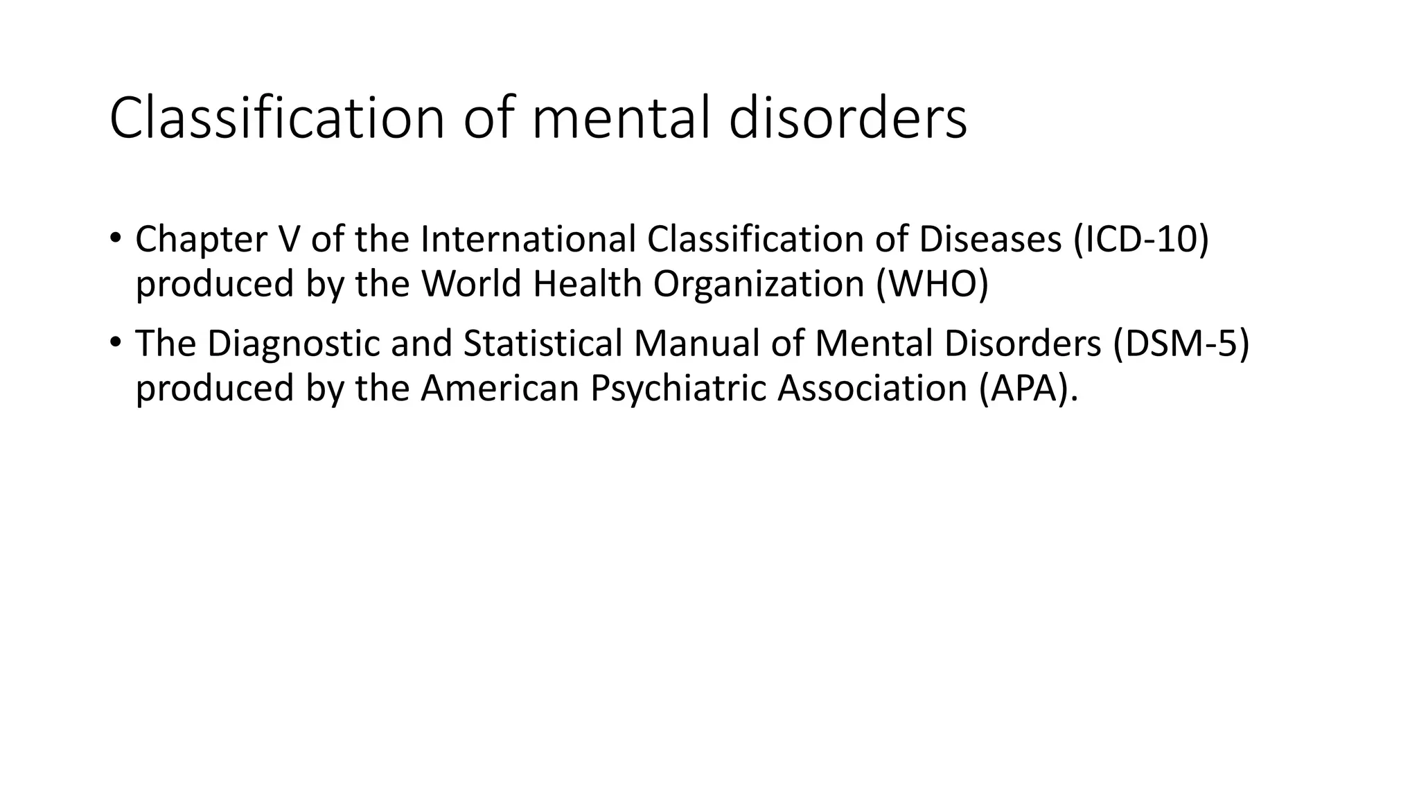 Classification of mental disorders.pptx