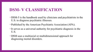 CLASSIFICATION OF MENTAL DISORDERS ppt.ppt
