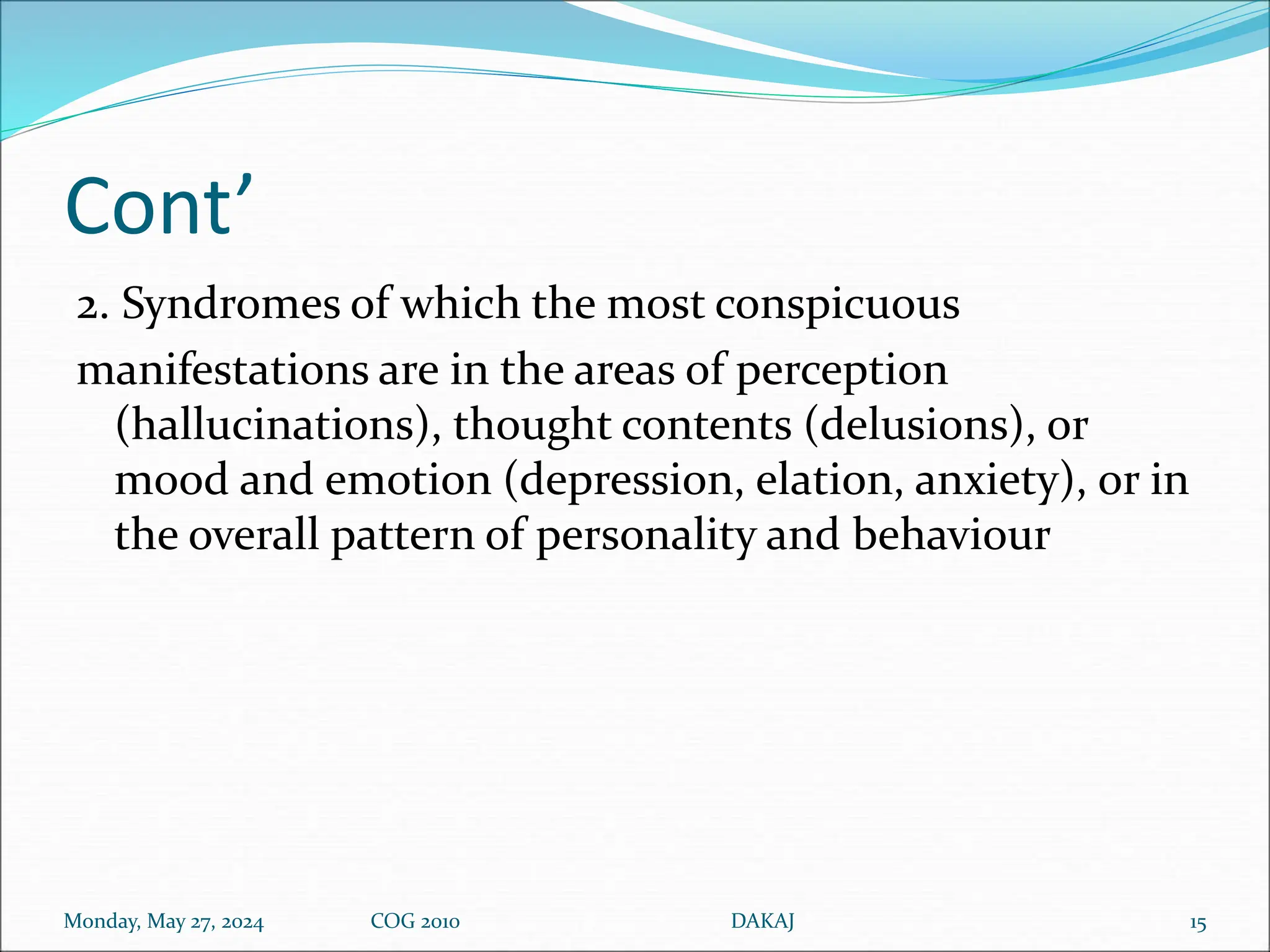 Classification of Mental Disorders-COG.ppt