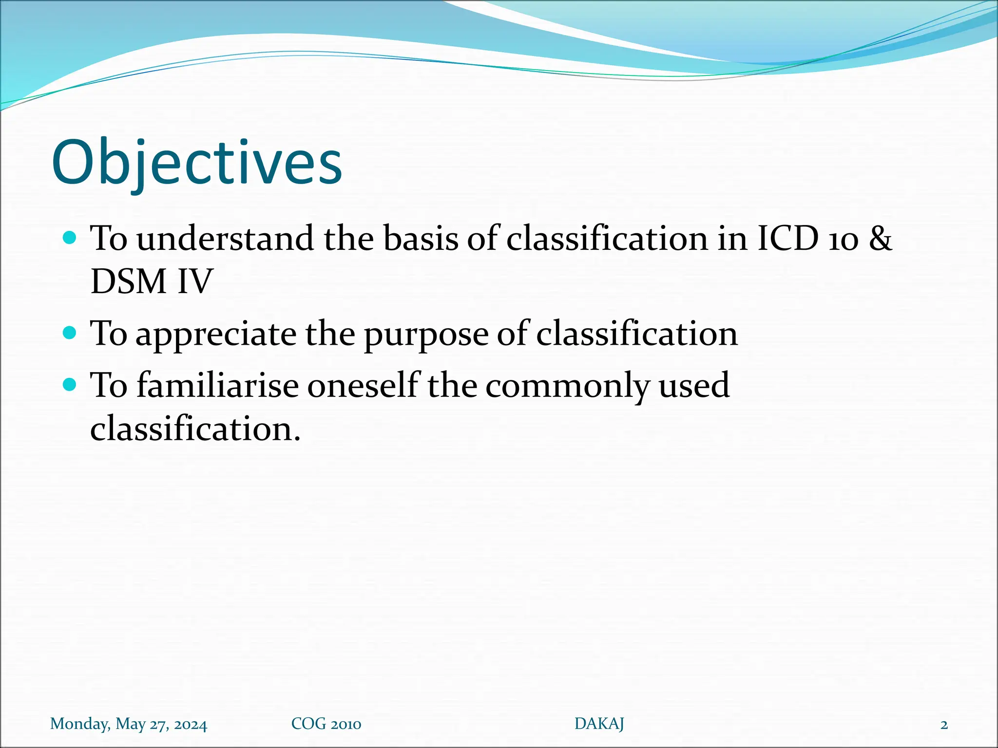 Classification of Mental Disorders-COG.ppt