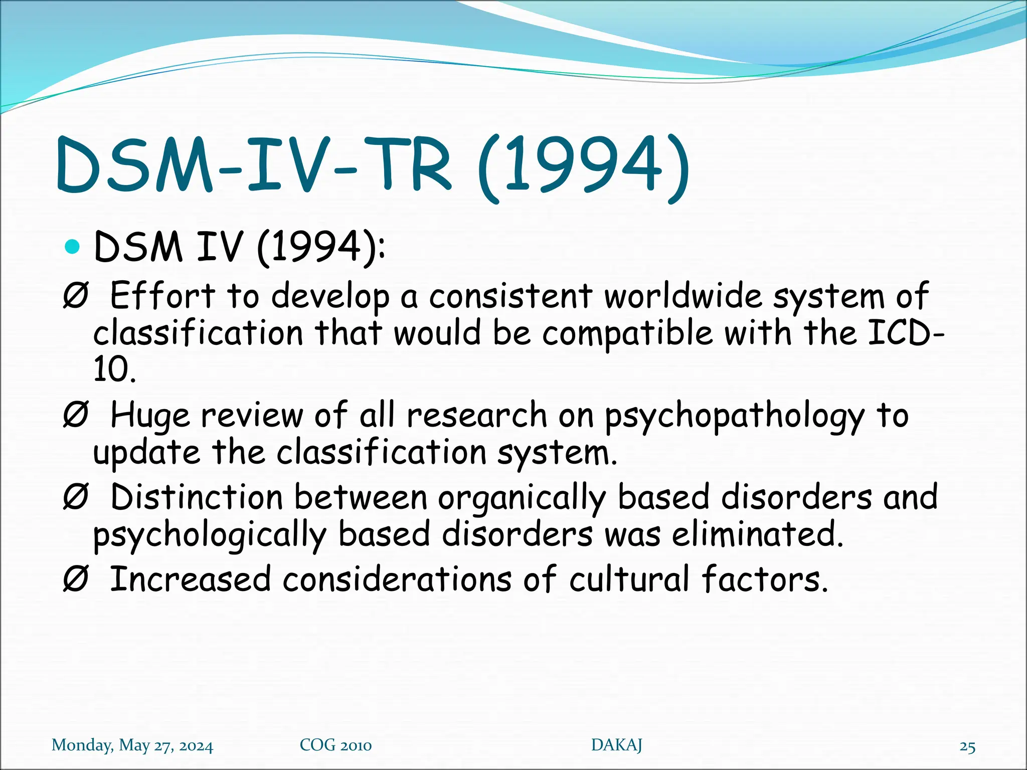 Classification of Mental Disorders-COG.ppt
