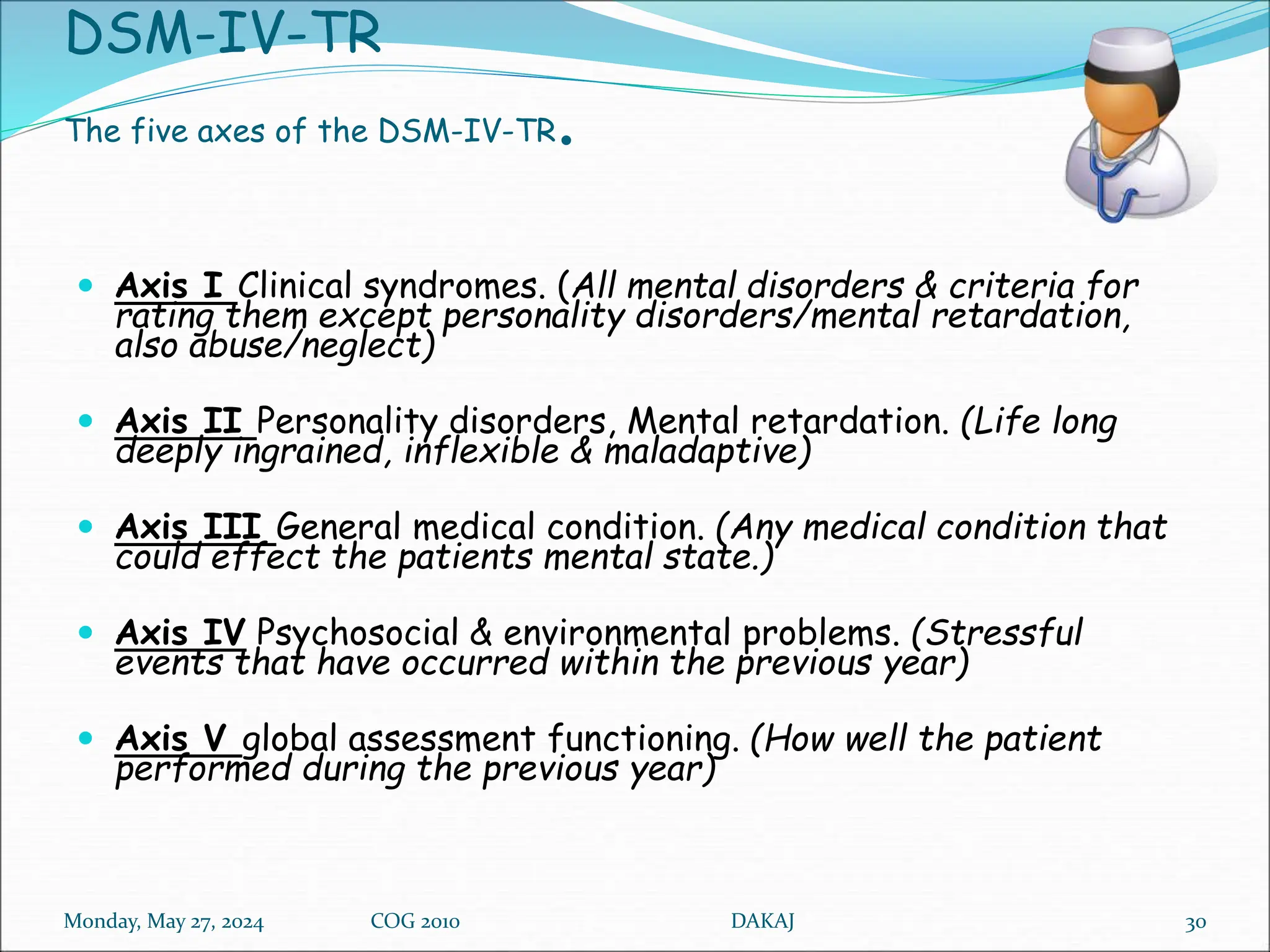 Classification of Mental Disorders-COG.ppt