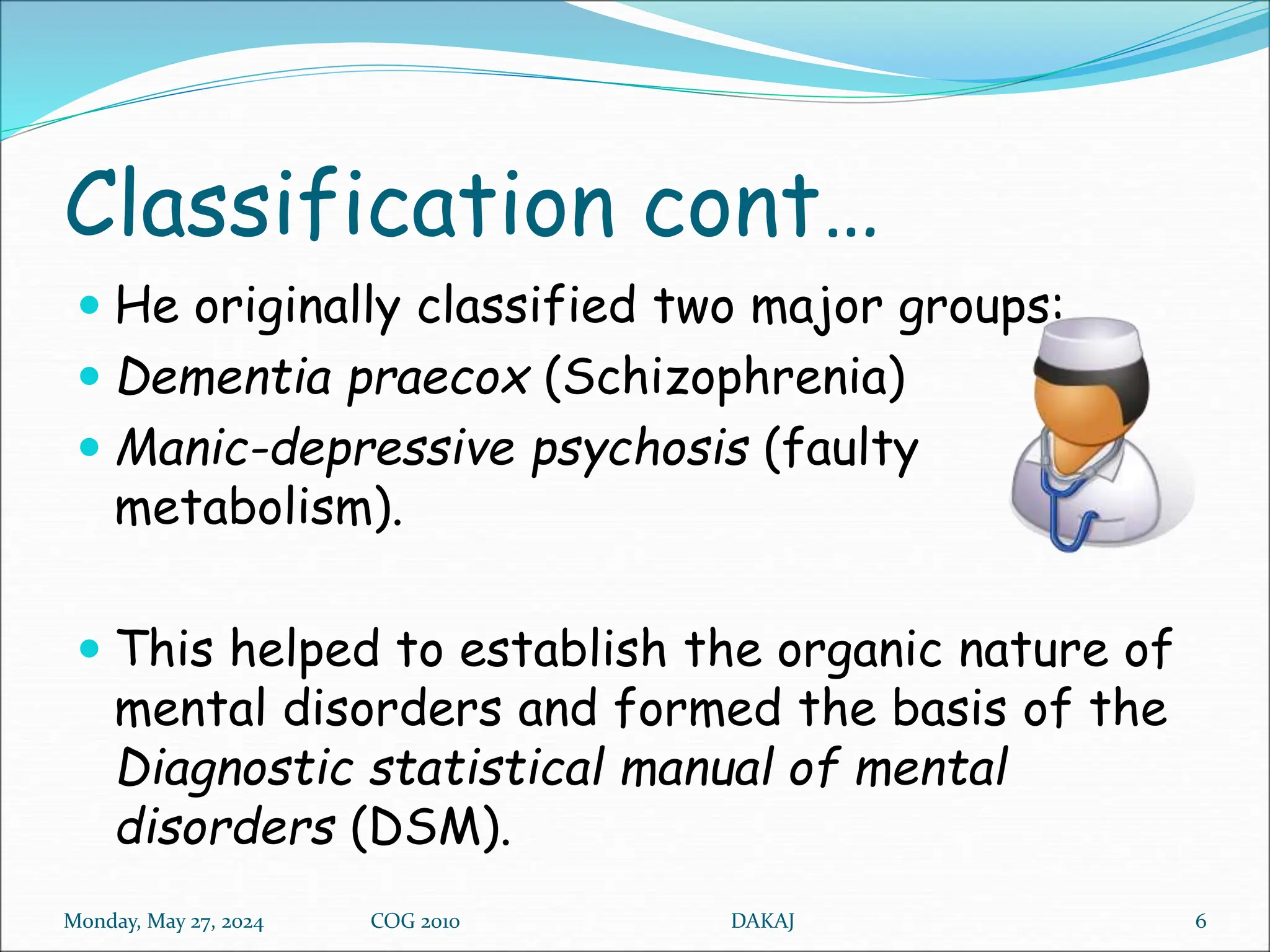Classification of Mental Disorders-COG.ppt