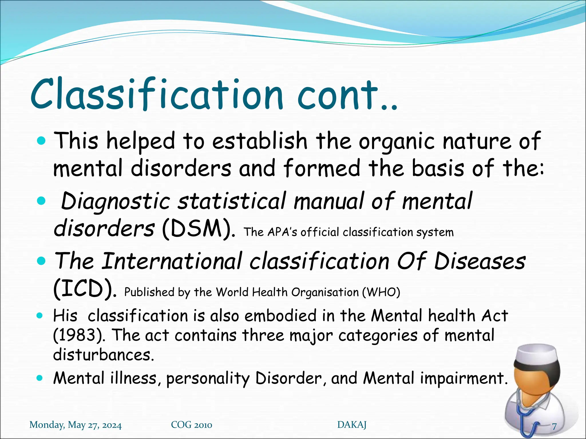 Classification of Mental Disorders-COG.ppt