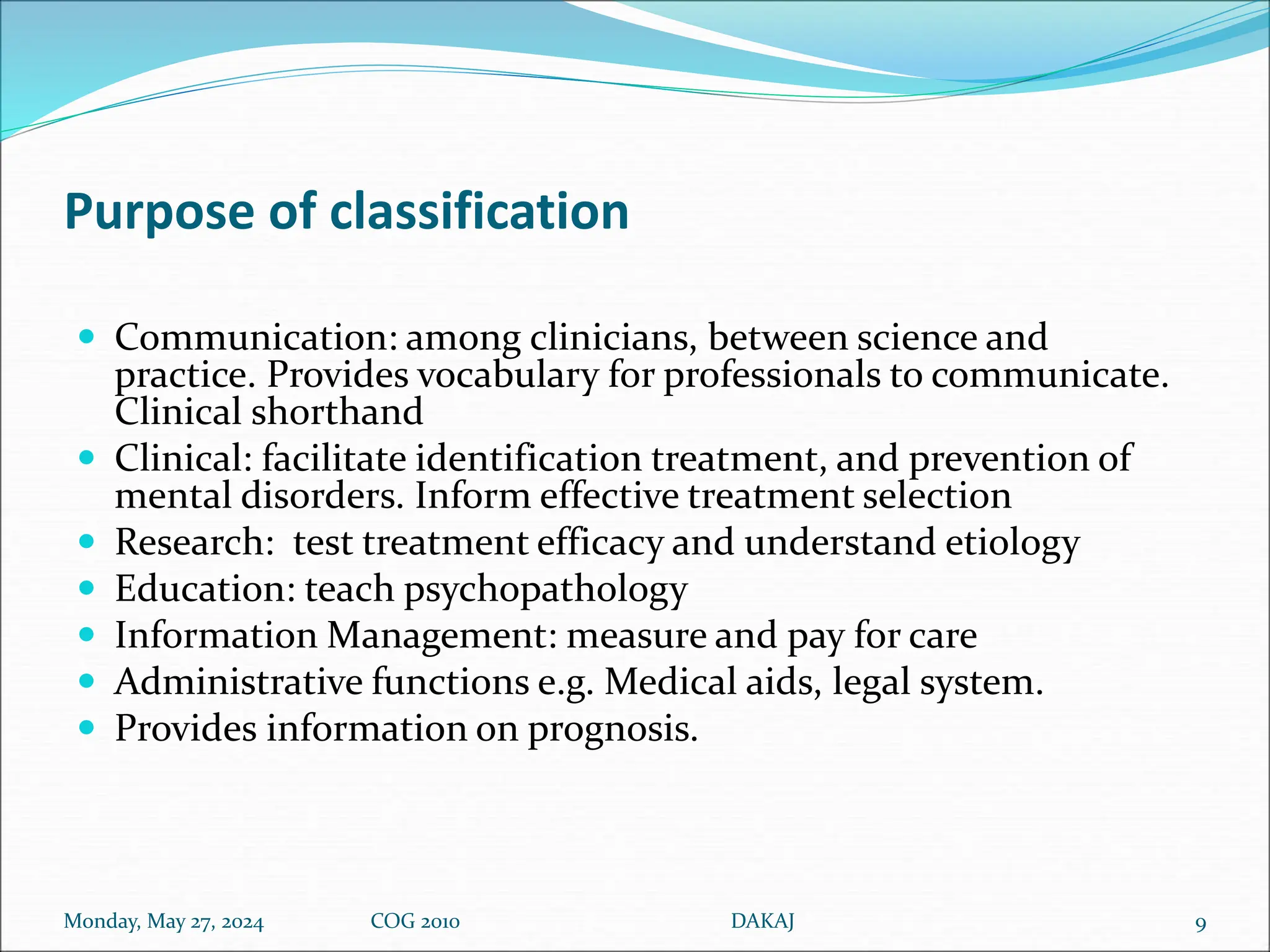 Classification of Mental Disorders-COG.ppt