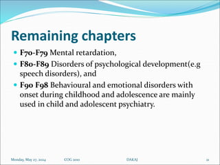 Classification of Mental Disorders-COG.ppt
