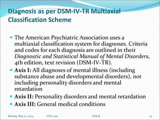 Classification of Mental Disorders-COG.ppt
